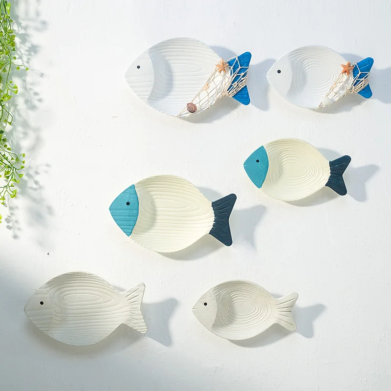 2pcs-Wooden-Sea-Fish-Hanging-Wall-Decor-Aesthetic-Room-Decoration ...