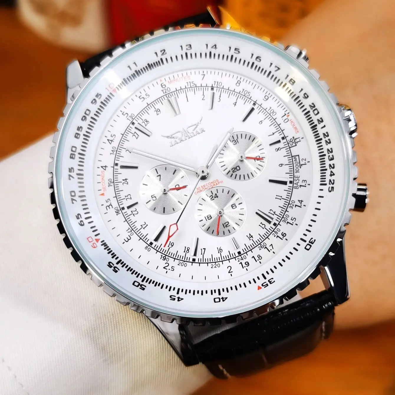Reloj Automático JARAGAR Pilot para hombre, subesferas multifunción ...