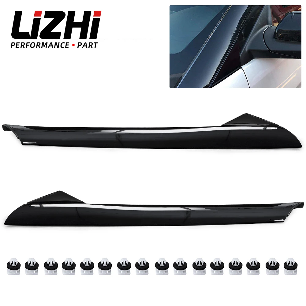 2PCS-Front-Left-Right-A-Pillar-Windshield-Outer-Trim-Molding-For-Ford ...