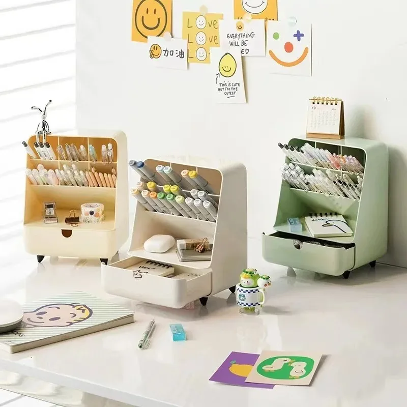 Multifunction-Inclined-Pen-Holder-Large-Capacity-Desktop-Marker-Pen ...