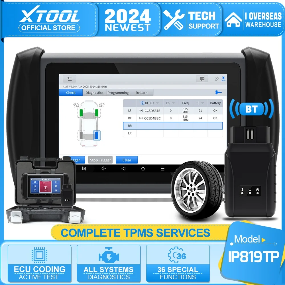XTOOL-InPlus-IP819TP-TPMS-Programming-Scanner-Bluetooth-Car-Diagnostic ...