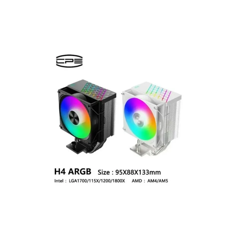 PCcooler-H4-4-Heatpipes-CPU-Air-Cooler-Radiator-92mm-PWM-Silent-Fan-5V ...