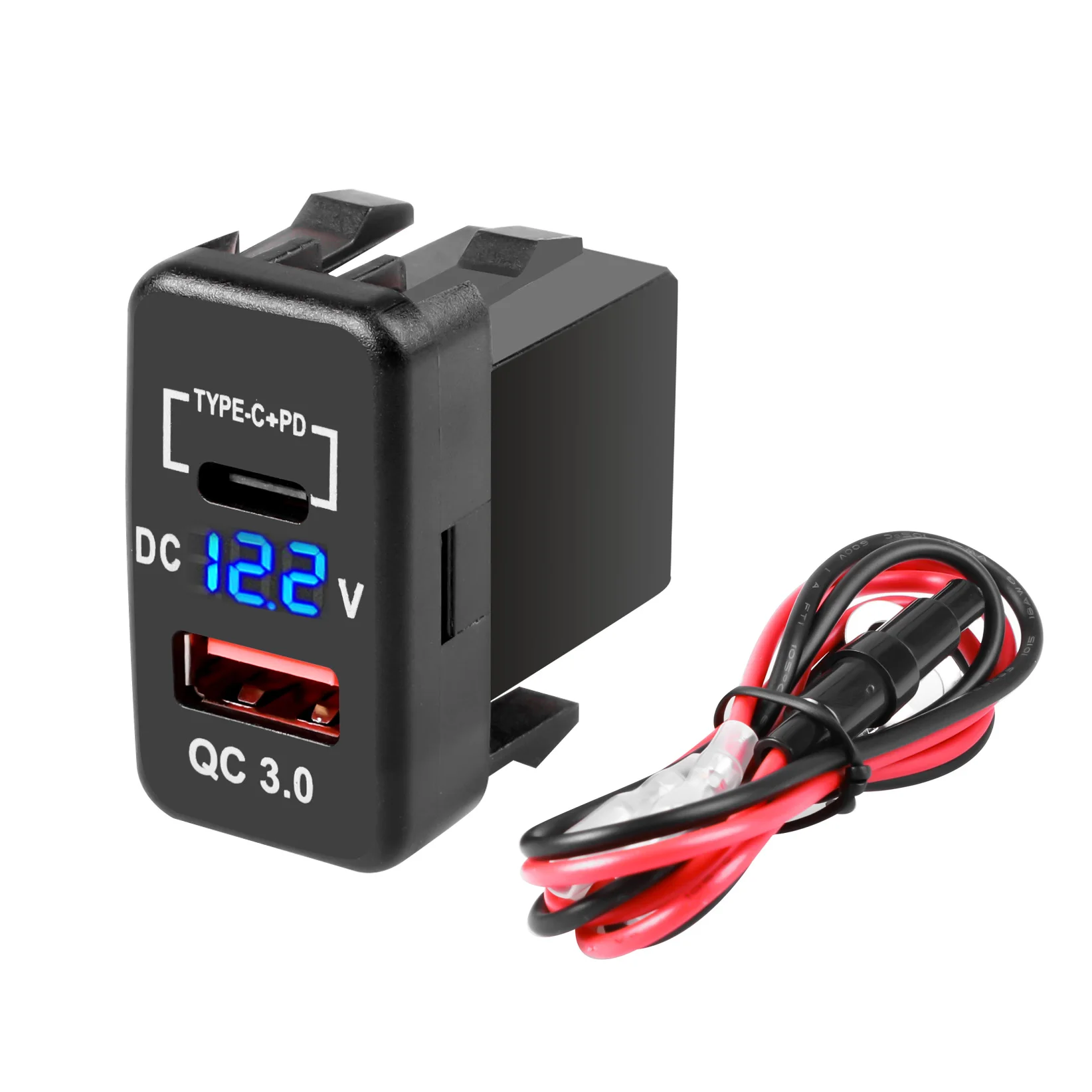 Cargador-de-coche-QC3-0-PD-12V-enchufe-de-encendedor-de-coche-doble-USB ...