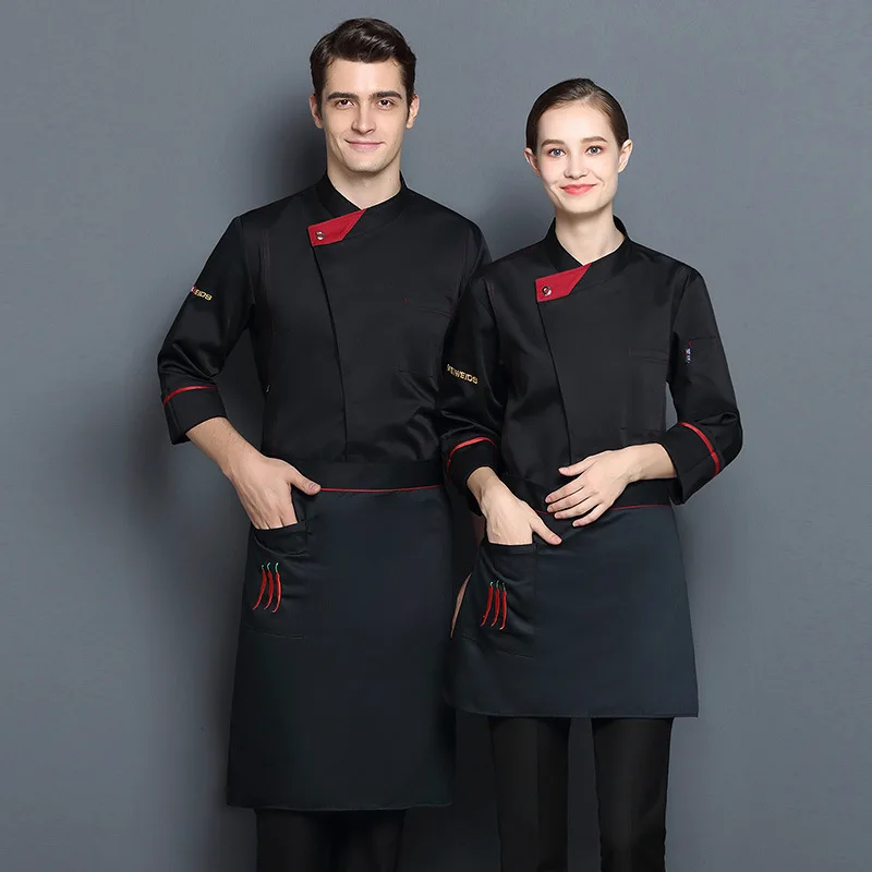 Dining-Long-Sleeve-Chef-s-Uniform-Autumn-and-Winter-Clothes-Kitchen ...