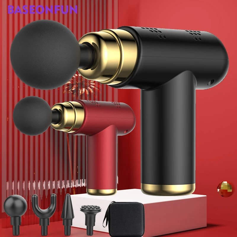 Portable-Massage-Gun-Electric-Percussion-Pistol-Massager-For-Body-Neck ...