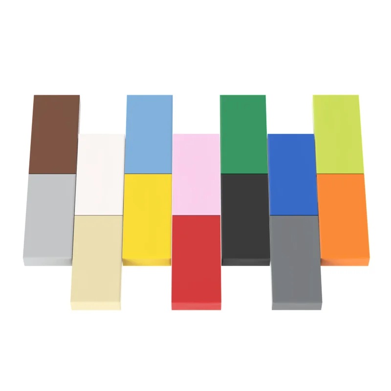 50&100&200PCS Tile 3069 DIY 1x2 Building Blocks Bricks Smooth ...