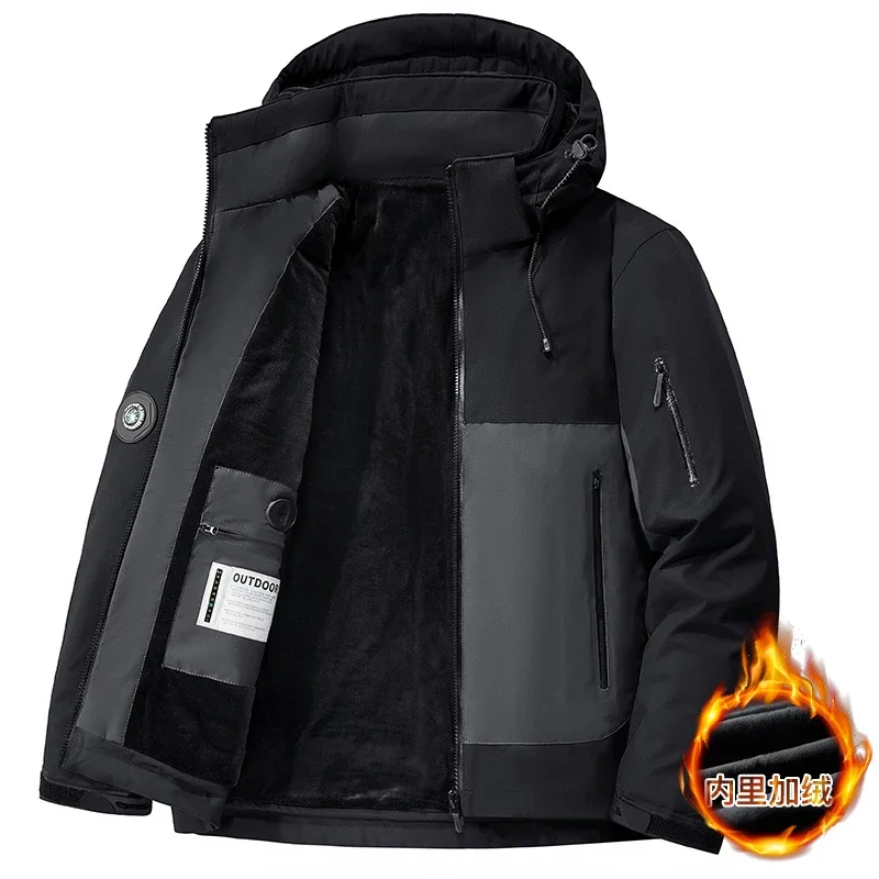 Winter-Men-Thick-Windproof-Waterproof-Hooded-Jackets-Men-s-Wool-Liner ...