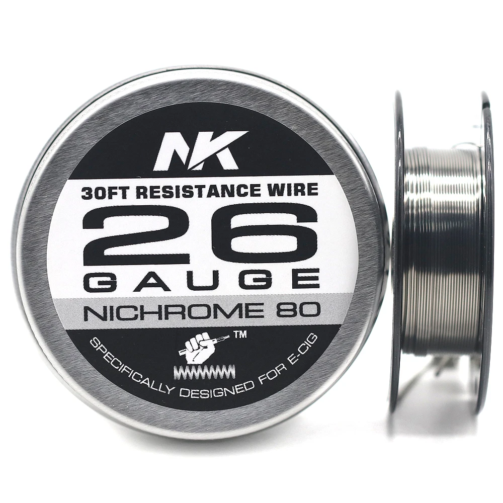 NK 10m Spool MTL Wire Ni80 Ni70 KA1 SS.316L AWS 24ga 26ga 27ga 28ga ...