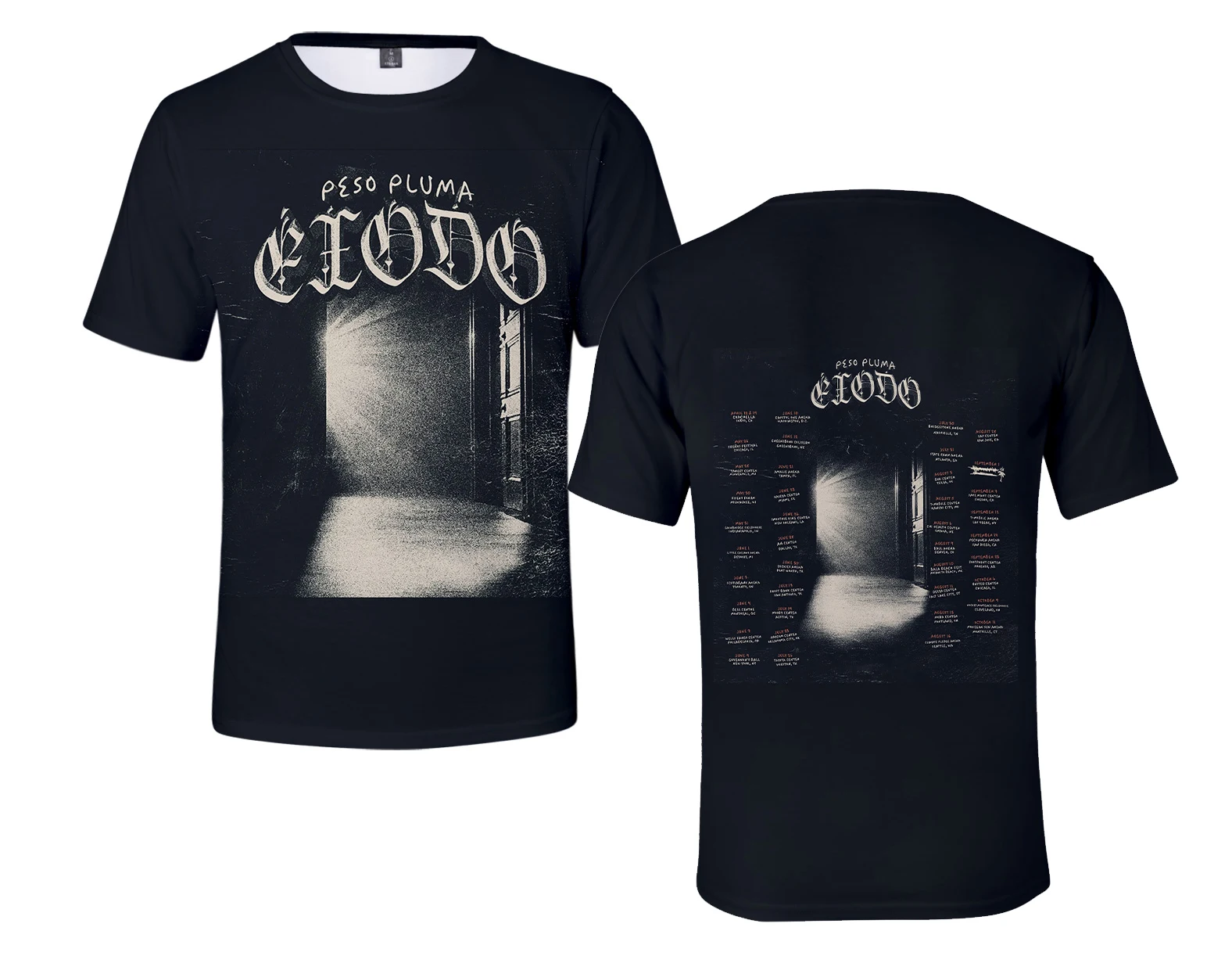 Camiseta-de-Peso-Pluma-Exodo-Tour-para-hombre-y-mujer-camisa-de-manga ...