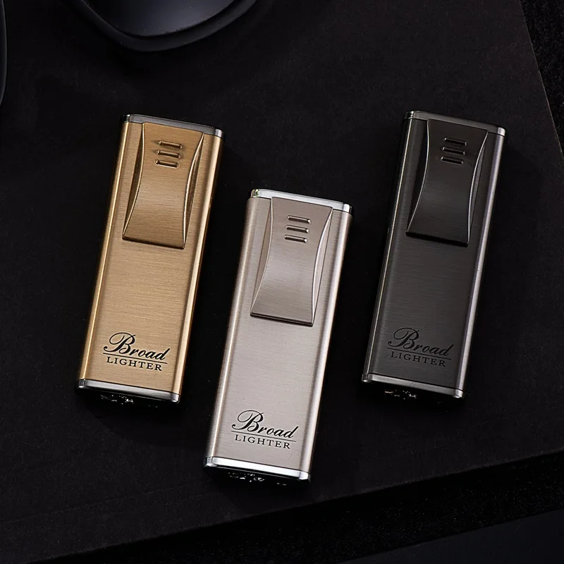 Broad-Metal-Windproof-Cigar-Cigarette-Lighter-Jet-Torch-Gas-Flames ...