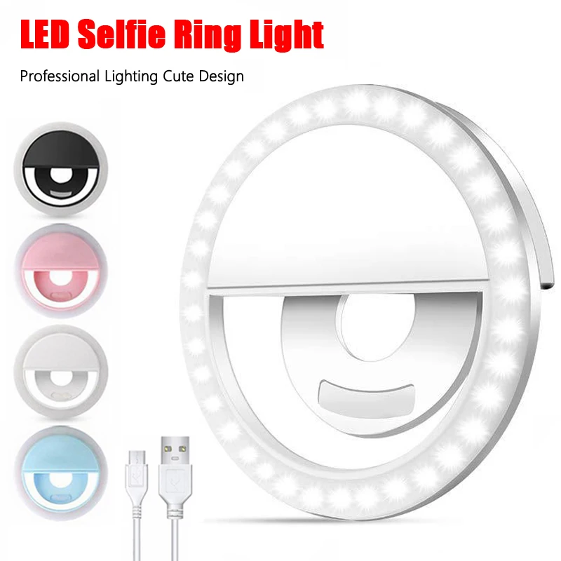 USB-Charge-Led-Selfie-Ring-Light-Portable-Mobile-Phone-36-LEDS-Selfie ...