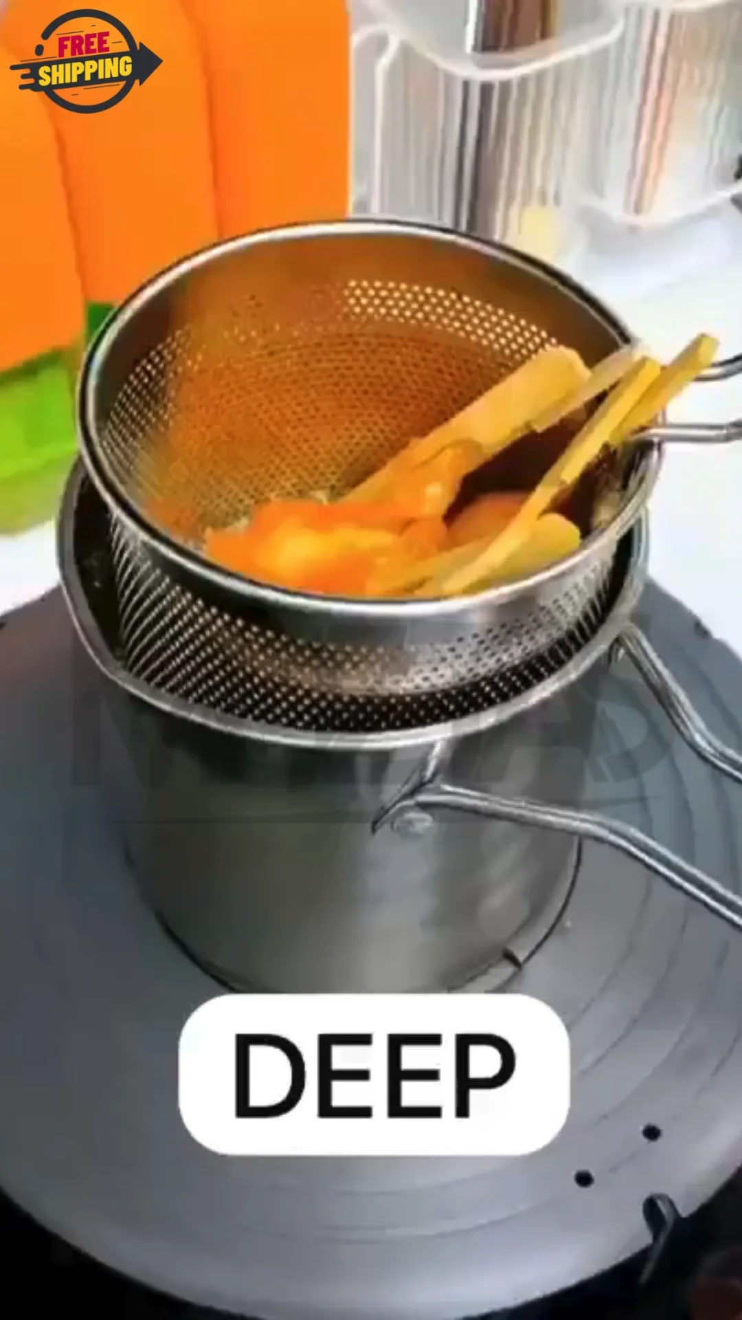 Deep Fryer Set French Fries Pot French Fries Cooker Frying Basket Deep ...