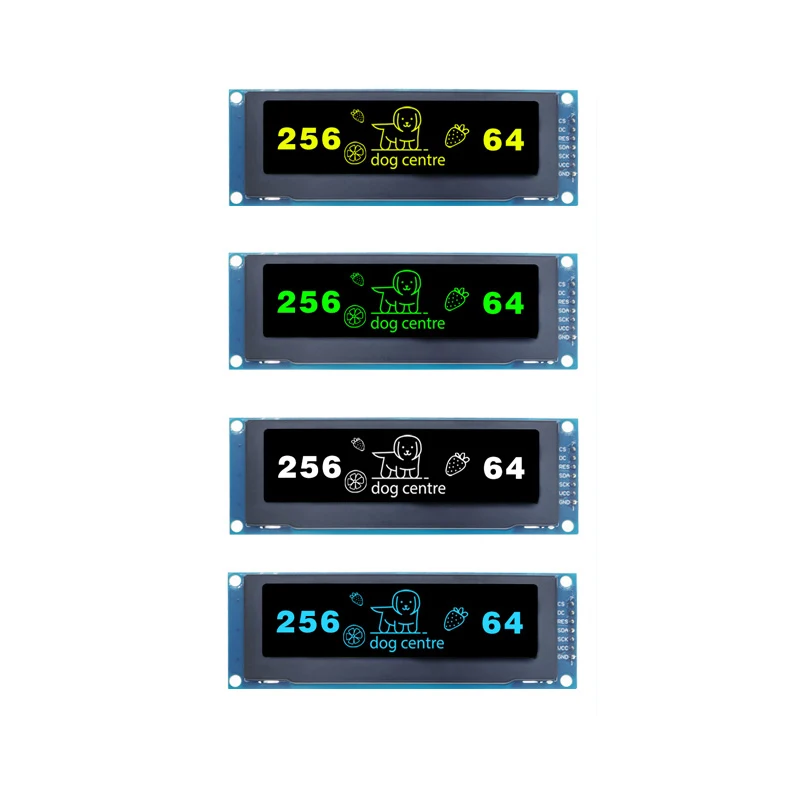 3.12 inch OLED Display Module, 256x64 , 7 pin SPI Interface, SSD1322 ...