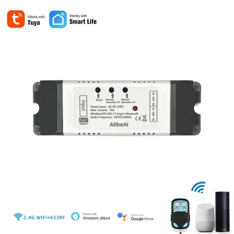 Tuya SmartLife controlador de interruptor de Motor Wifi de 2 canales ...