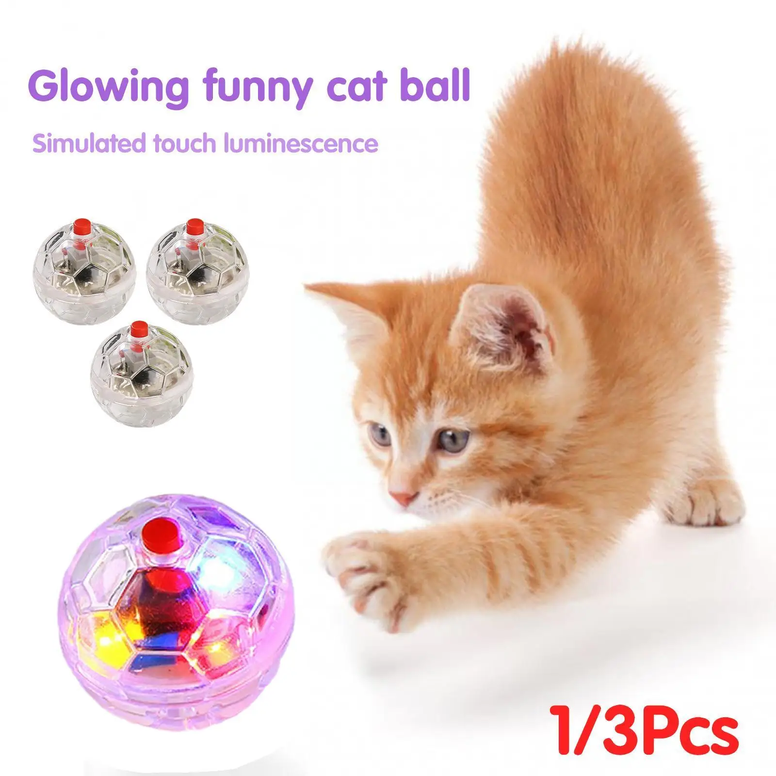 1-3pcs-Interactive-Ball-Toy-Flash-Paranormal-Equipment-Pet-Hunting ...