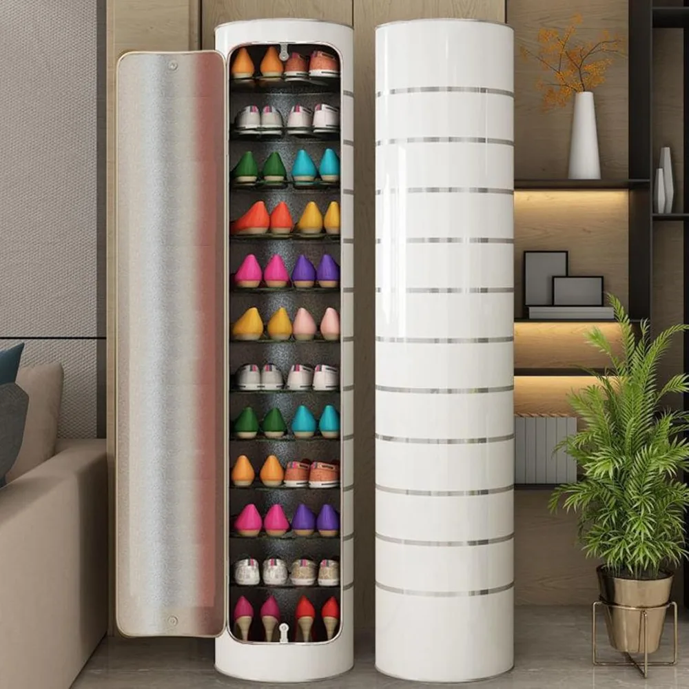 Rotating-Shoe-Rack-Cabinet-Rotating-Rack-Tower-Vertical-Rotating-Rack ...
