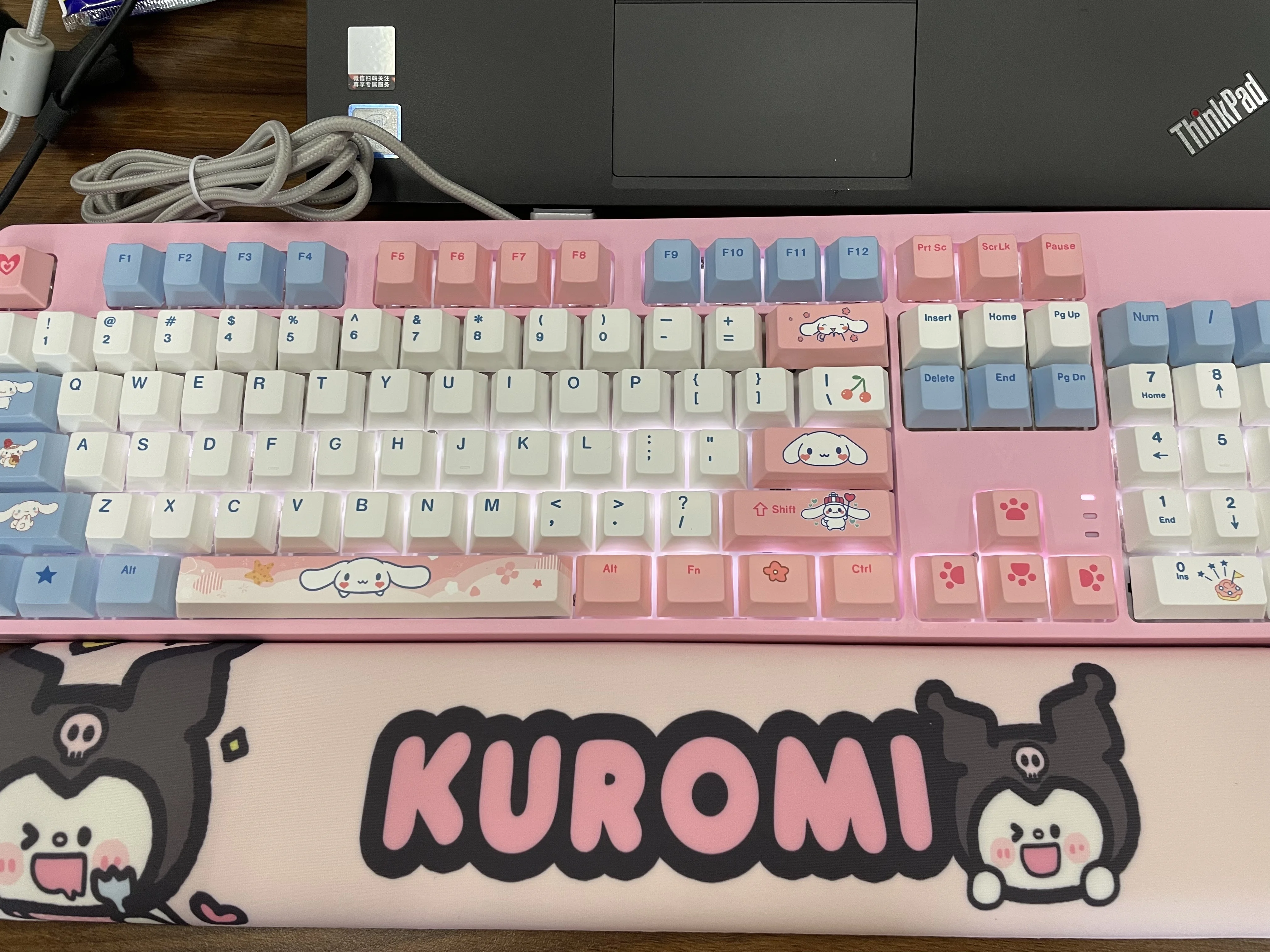 Sanrio Kawaii Anime Kuromi Keyboard Cartoon Style Magnetic, 40% OFF