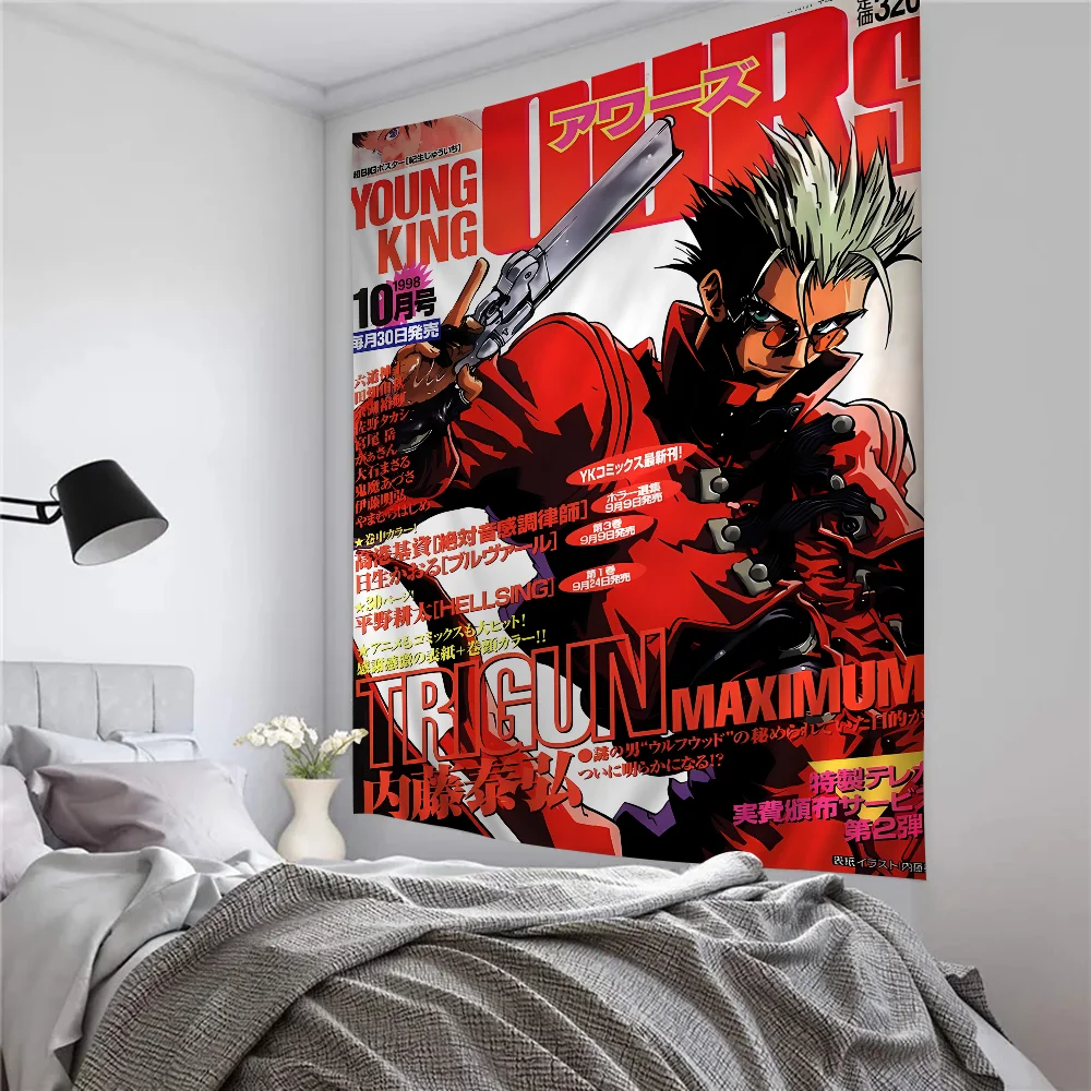 Trigun-Anime-Cartoon-Tapestry-Hippie-Flower-Wall-Carpets-Dorm-Decor-Art ...
