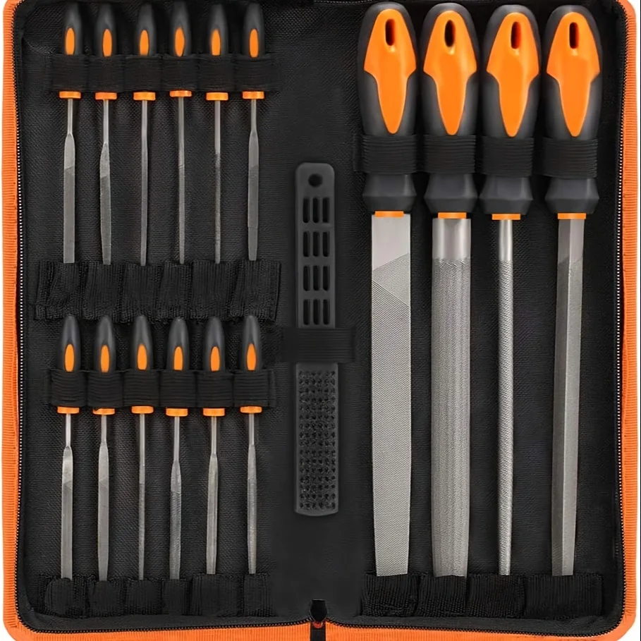 17Pcs-File-Tool-Set-T12-Drop-Forged-Alloy-Steel-Flat-Triangle-Half ...