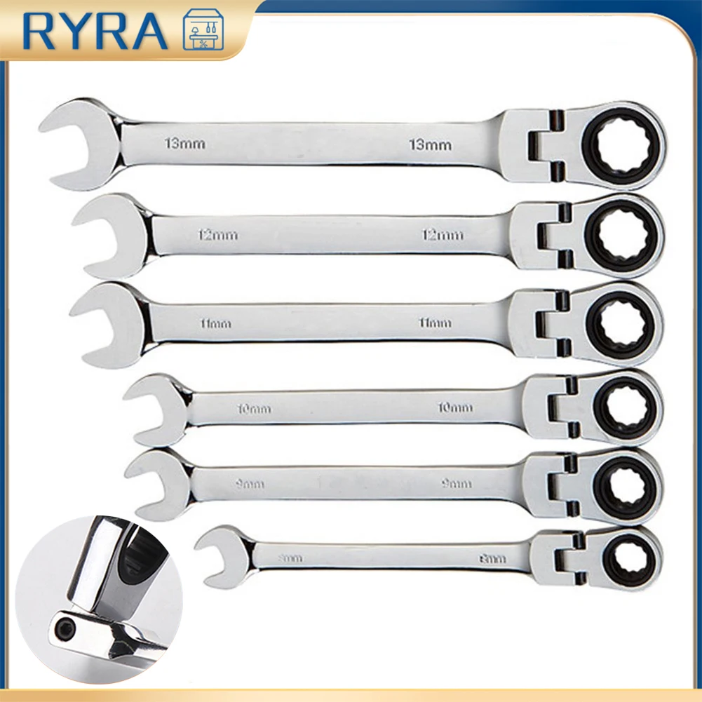 Multifunctional Ratchet Wrenches Durable Flexible Head Combination ...