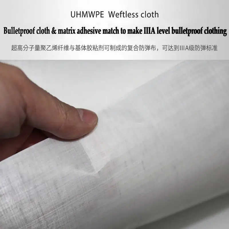 UHMWPE fabric Light weight high ballistic performance bulletproof UD ...