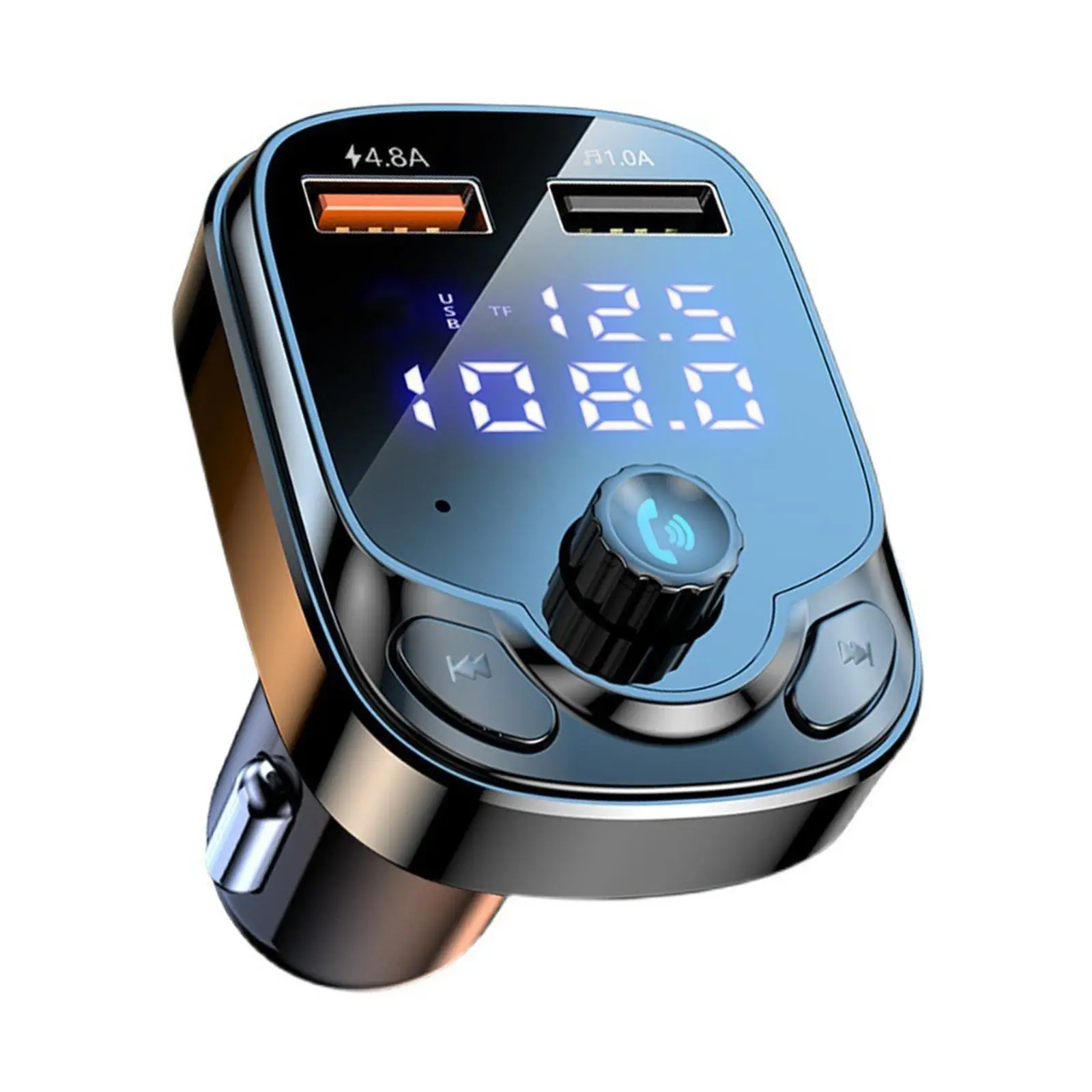Car-FM-Transmitter-4-8A-Dual-USB-Car-Charger-Car-Radio-Modulator-MP3 ...