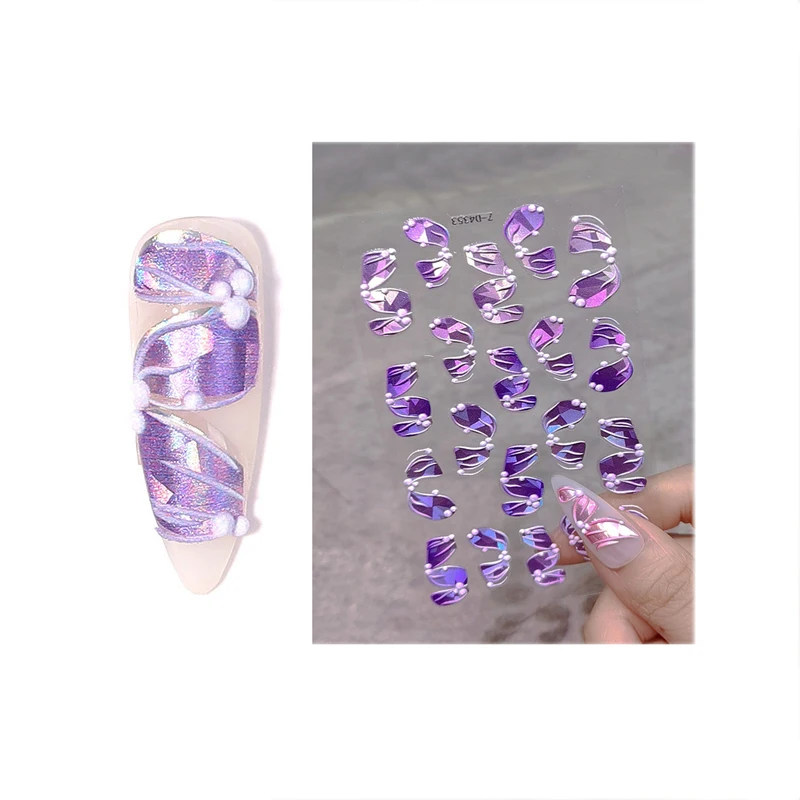 Explosive-nail-decals-5D-nail-stickers-Embossed-nail-stickers-5D ...
