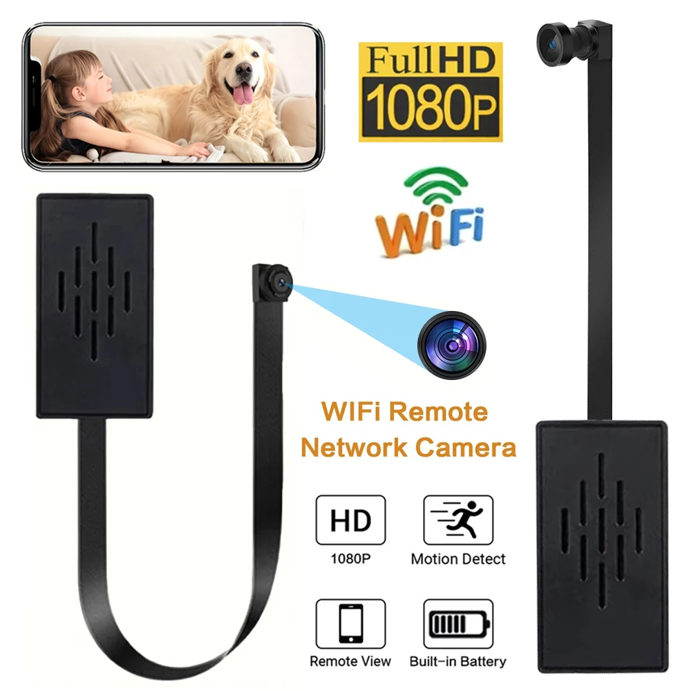 Mini Camera HD 1080P WiFi Camcorder Home Security DIY Portable Wireless ...