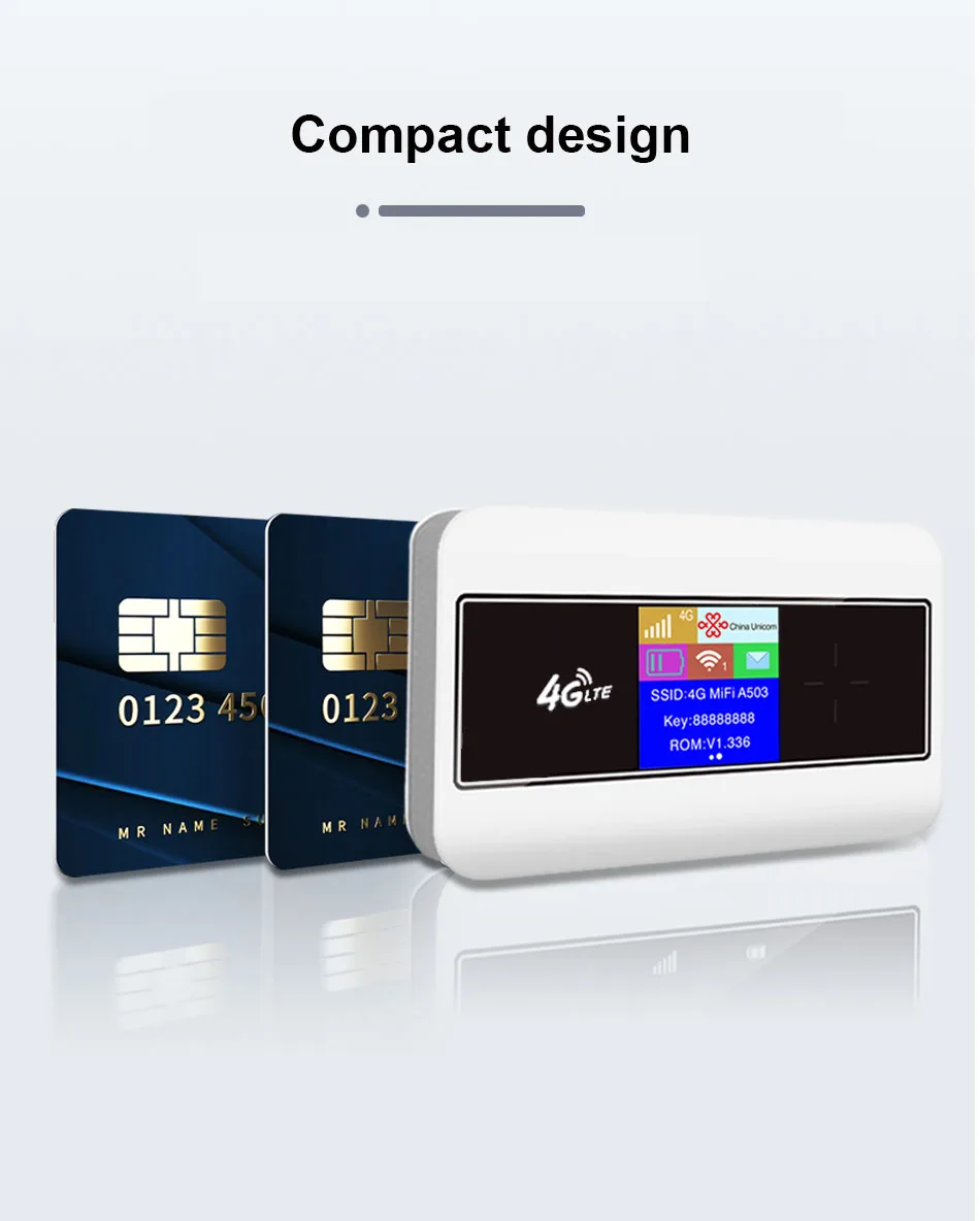 4G SIM card wifi router color LCD display lte modem Sim Card pocket ...