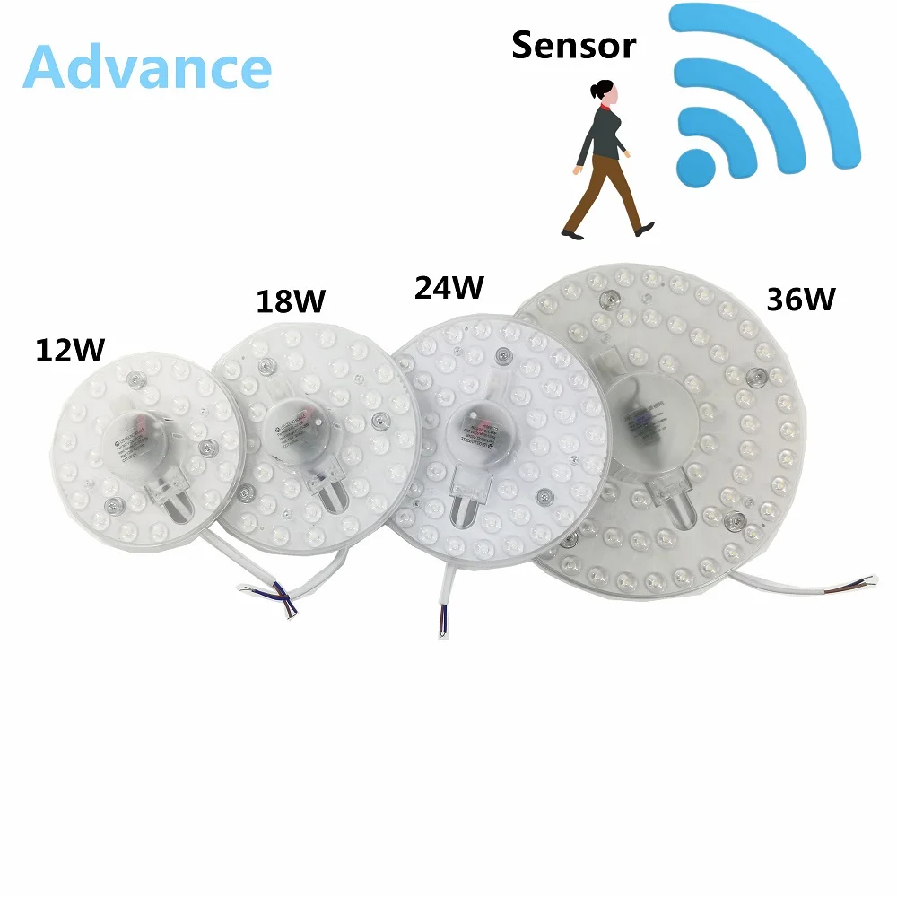 Sensor-18W-24W-36W-Round-Led-Panel-Lights-Panel-110V-220V-Ceiling ...