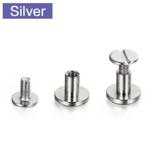 STONEGO 10PCS Leather Tool Double Cap Belt Leather Screws Studs ...