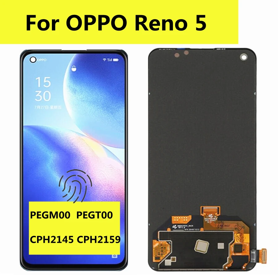 Amoled For Oppo Reno5 4g 5g Cph2145 Cph2159 Lcd Display Touch Screen ...