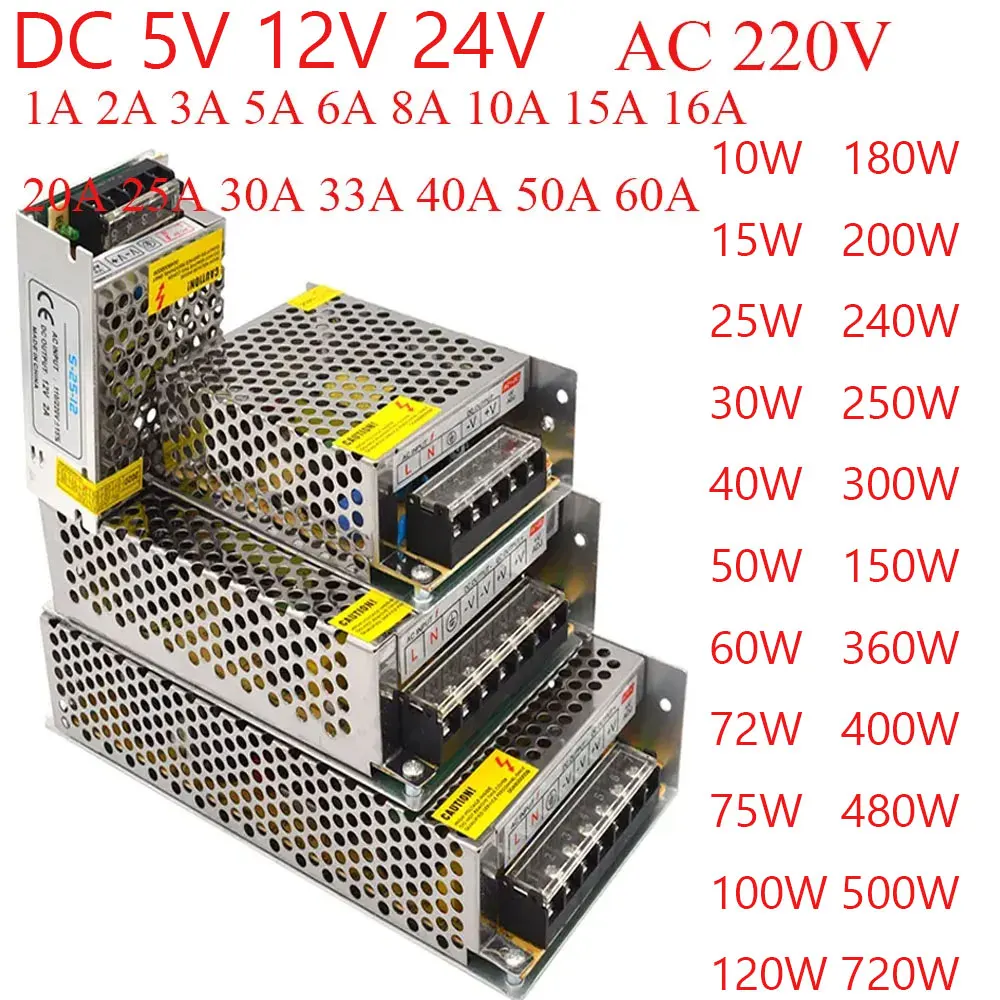 500W-Switching-Power-Supply-12V-220V-AC-TO-DC-5V-Power-Supply-24V-220V ...