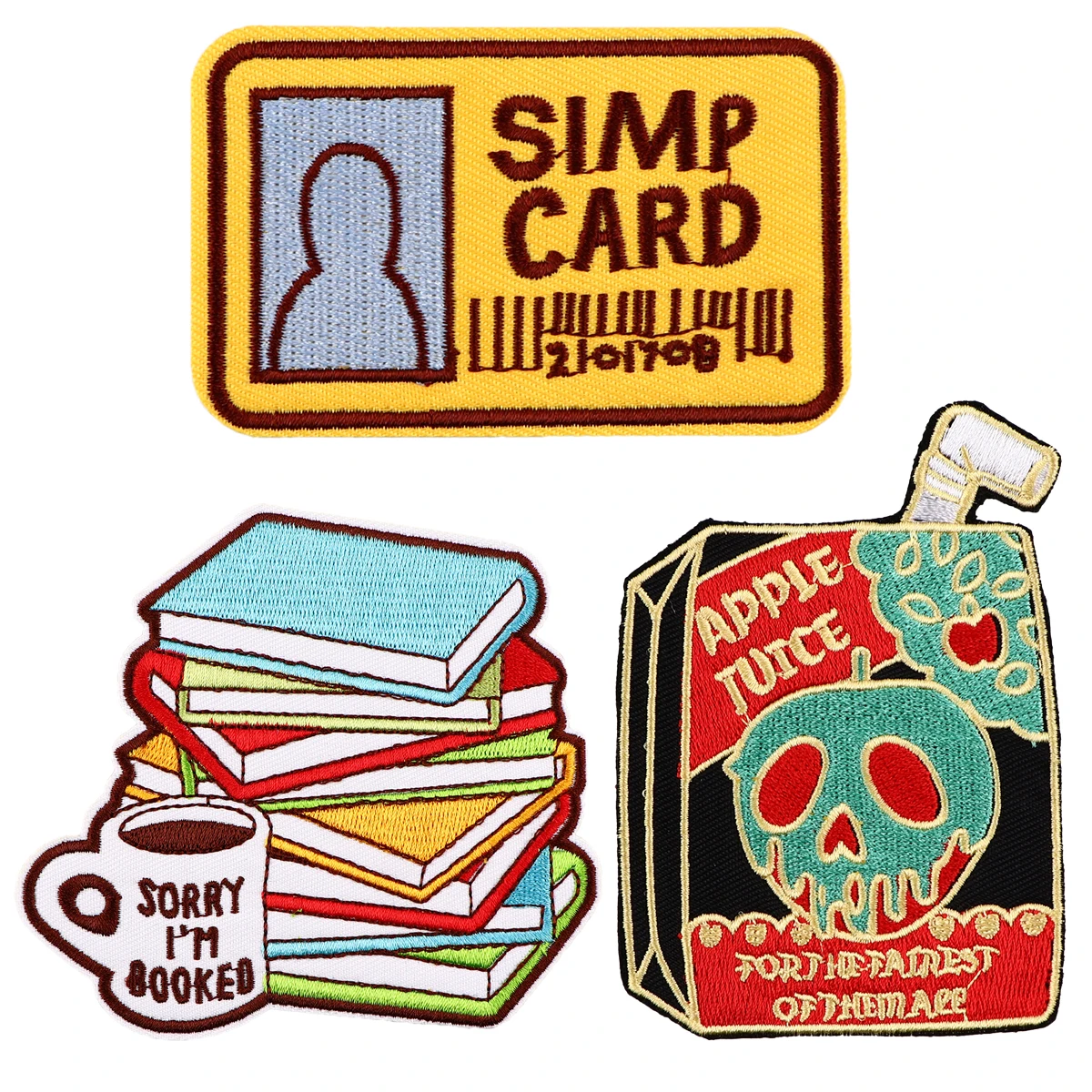 Cartoon-Card-Patch-Halloween-Suco-Ferro-Em-Patches-roupas-Adesivos ...