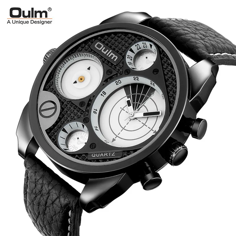 Oulm-Sport-Men-Watch-Top-Brand-Leather-Quartz-Watches-Man-Clock-Time ...