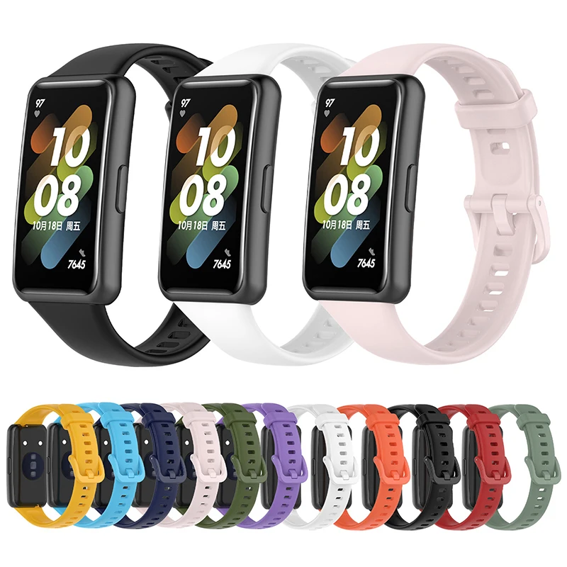 Silicone-Strap-For-Huawei-Watch-Band-6-7-8-Strap-Accessories-Smart ...