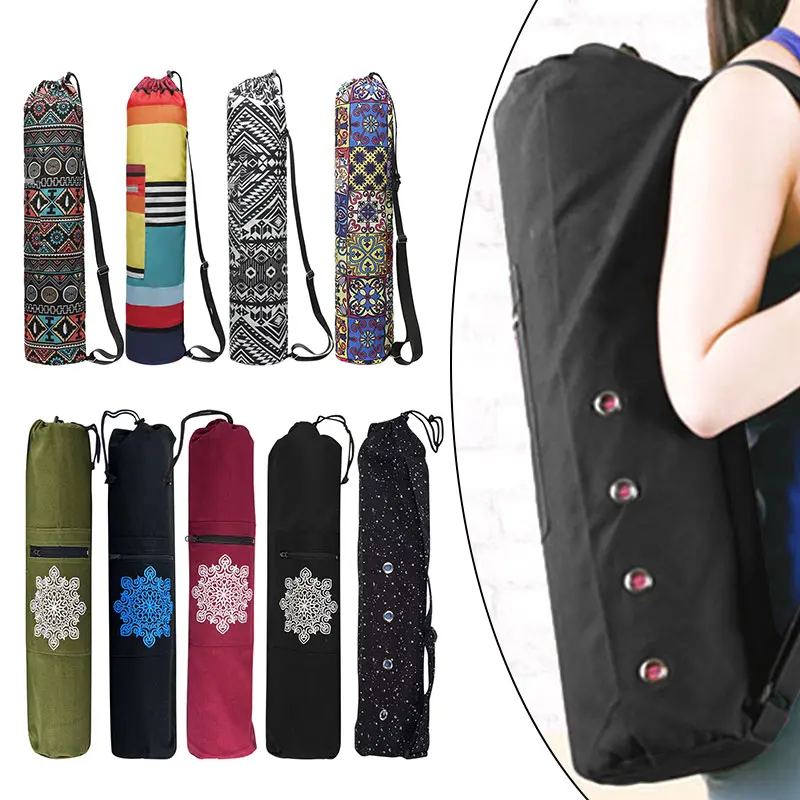 Saco de yoga impresso tapete de yoga mochila de esportes das mulheres ...