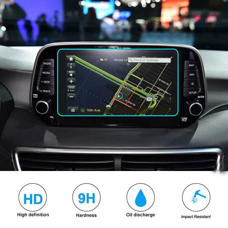 8-inch-For-Hyundai-Tucson-2019-tempered-glass-screen-protector-car-gps ...