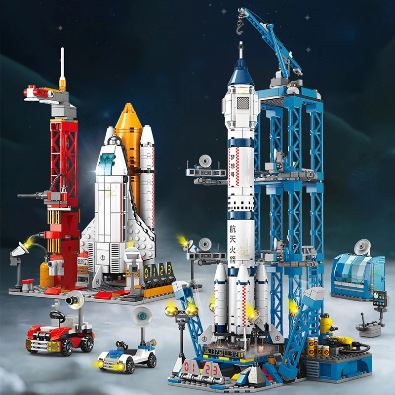 Aerospace-Aviation-Glowing-Moon-Space-Station-Compatible-With-Lego ...