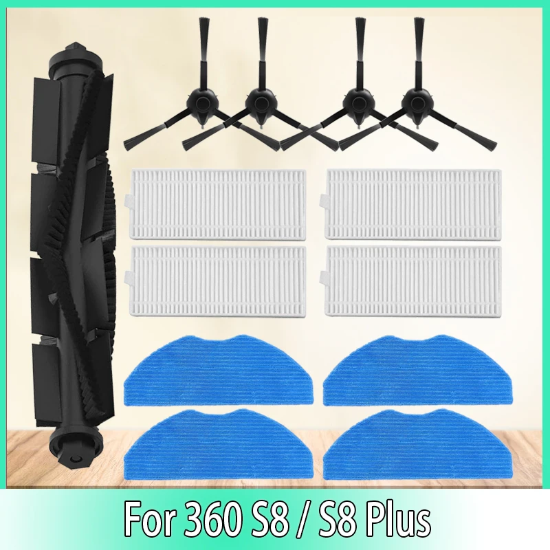 Main-Side-Brush-Filter-HEPA-Mop-Cloth-For-360-S8-S8-Plus-TCL-SWEEVA ...