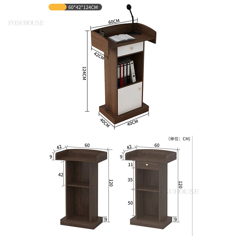 Simple Modern Office Reception Desks Restaurant Cashier Desk Speech ...