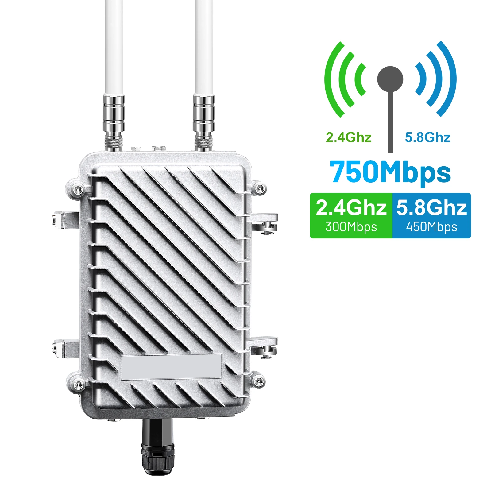 UeeVii-Outdoor-Wireless-Bridge-WiFi-Access-Point-750Mbps-Wireless ...