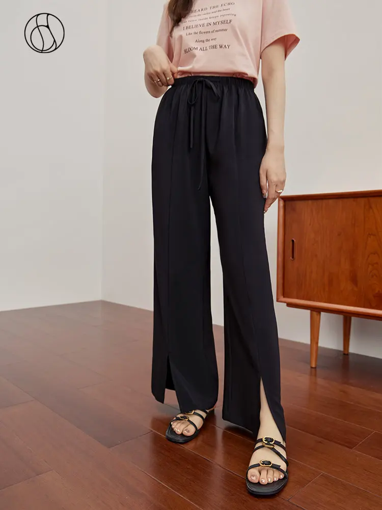 DUSHU-Loose-Light-Split-Facial-Mask-Pants-Summer-New-Style-Slim ...