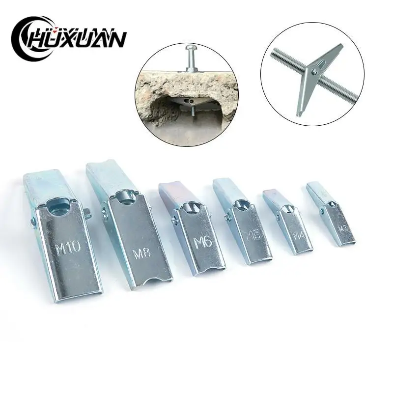 2-5-10pcs-Metal-Spring-Toggle-Wing-Toggle-Anchor-M4-M10-Plasterboard ...