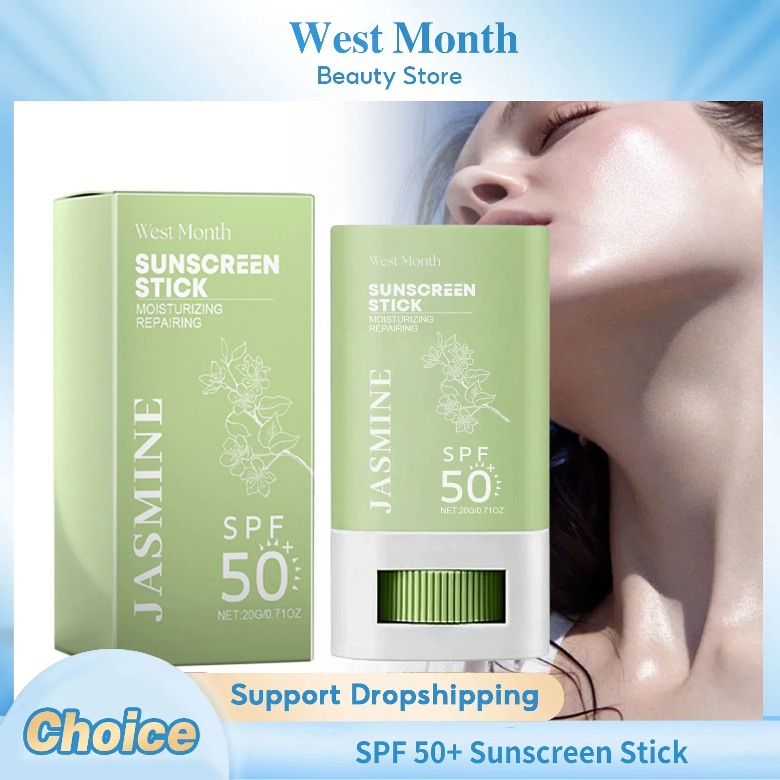 Spf 50+ Sunscreen Stick UV Protective Brightening Waterproof Sweatproof ...