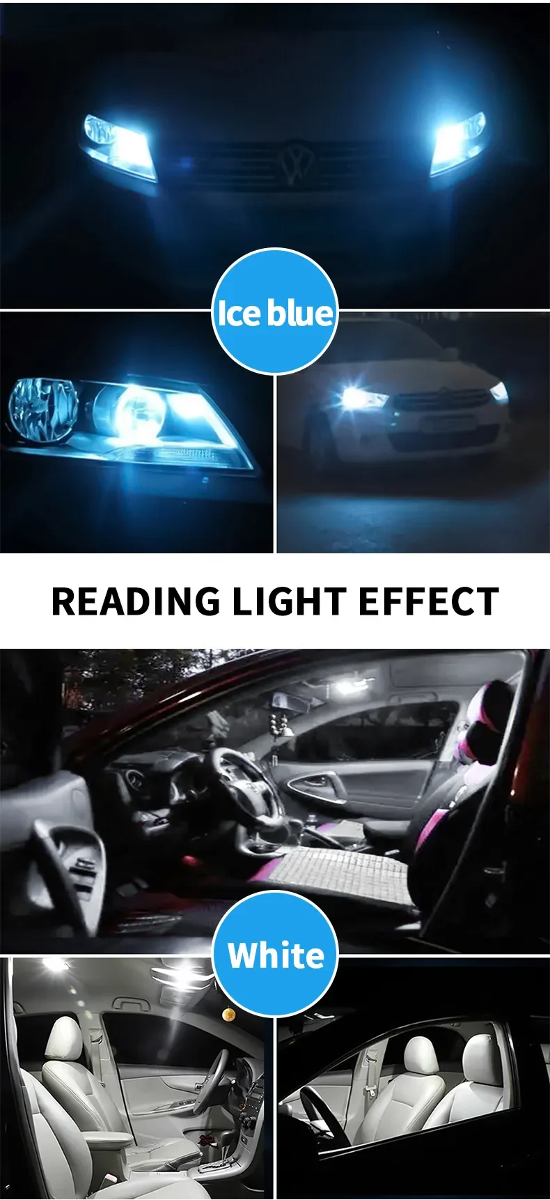 Светодиодные лампы Canbus 4014 26SMD 6000K 168 194 Led 5w5, 2/10 шт ...