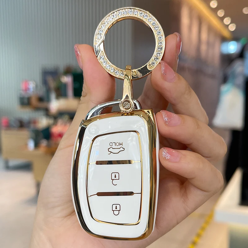 TPU-Car-Key-Case-Cover-Fob-For-Hyundai-Tucson-Sonata-Fe-Creta-ix25-ix35 ...