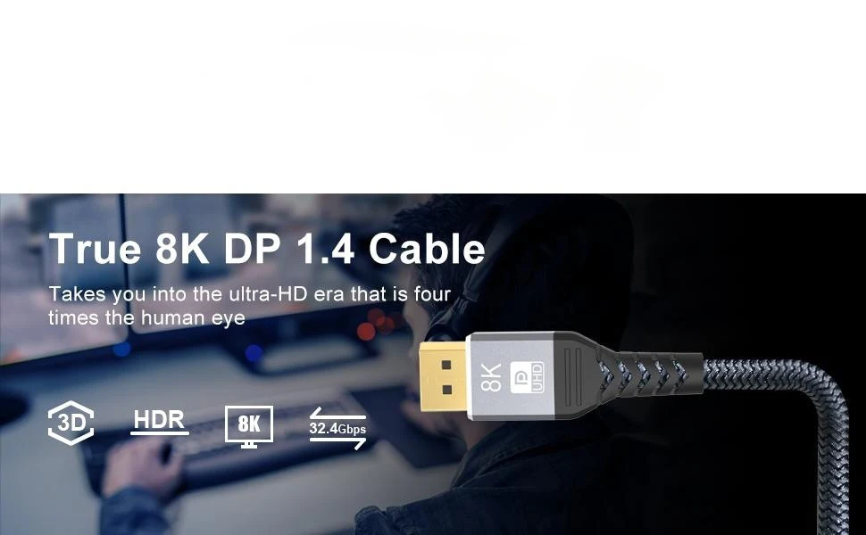 Кабель DisplayPort 8K DP 1,4 | AliExpress