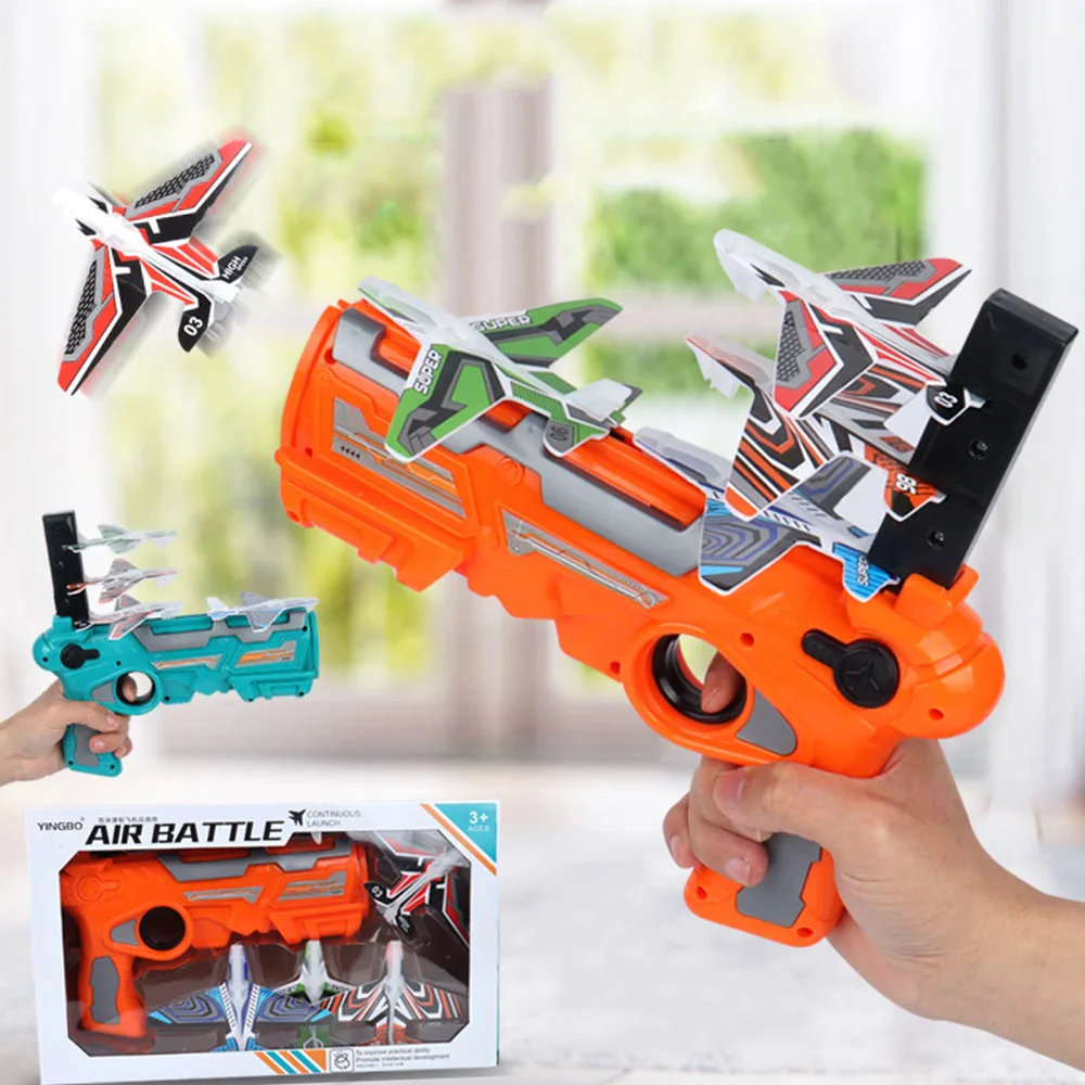 Children's Aircraft Launcher Toy Catapult Aircraft Gun Outdoor Catapult ...