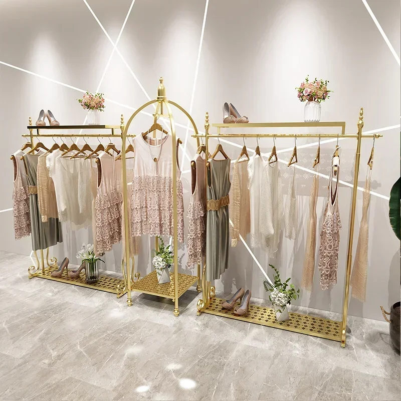 Living-Room-Hanger-Designer-Clothes-Rack-Wardrobes-Luxury-Multi-Tender ...